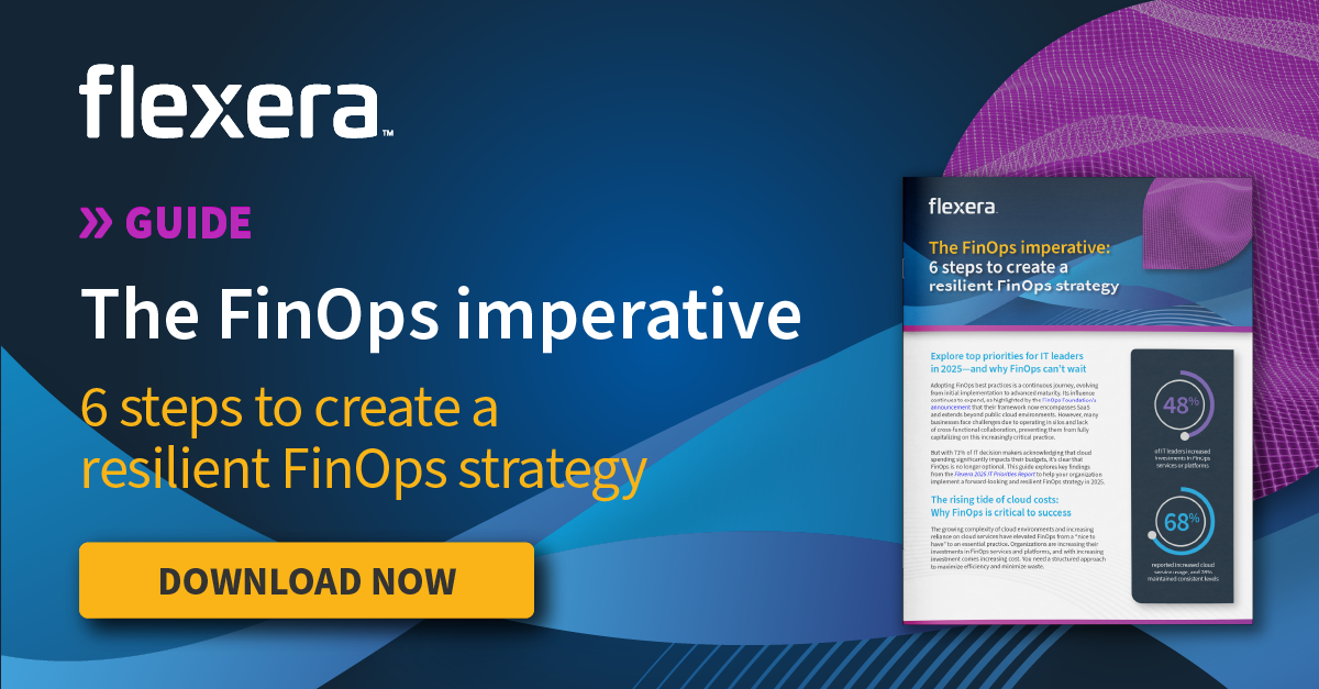 6 steps to create a resilient FinOps strategy | Flexera Guide