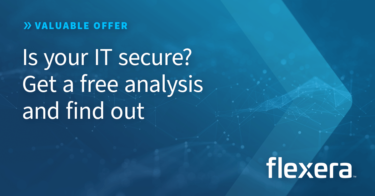 Free Flexera IT visibility analysis